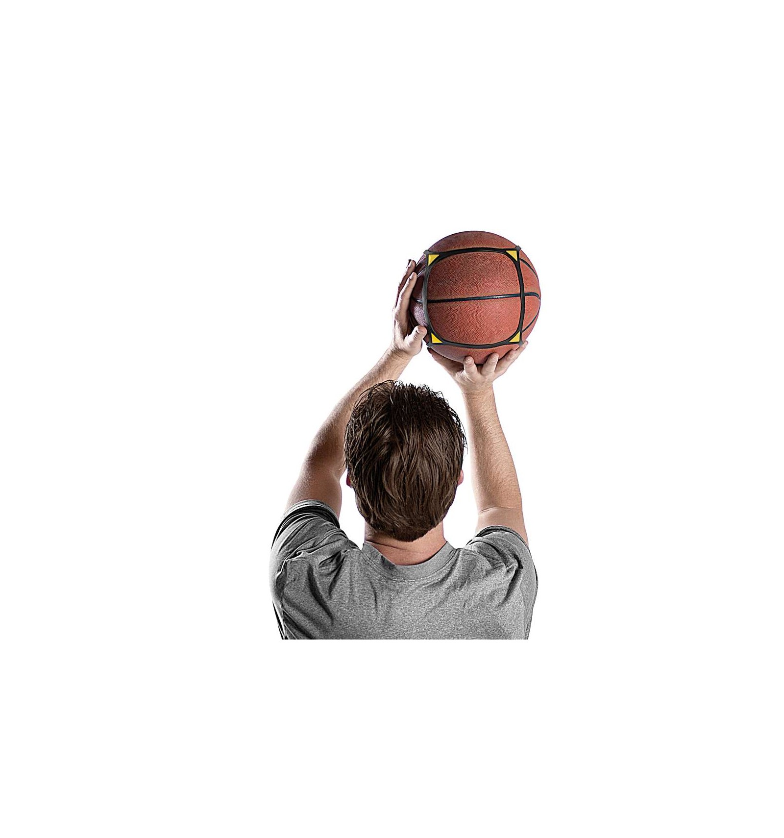 Square up visual aid for the perfect basketball shot