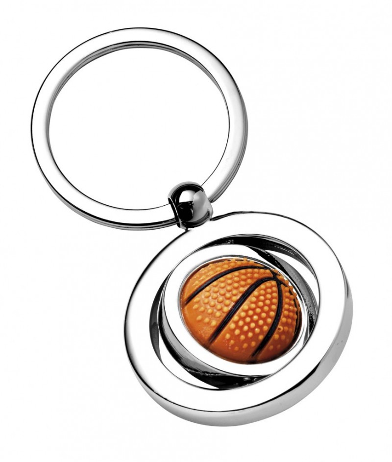 Métal basketball keychain